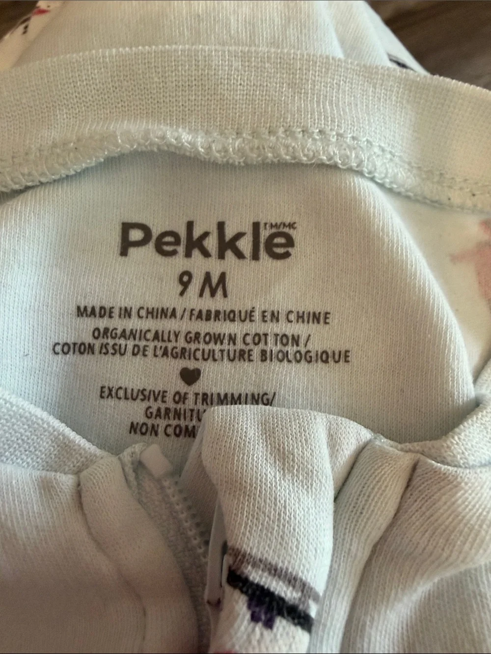 Pekkle | One Pieces | Pekkle Cream Footed Baby Onepiece With Dog Patch ...